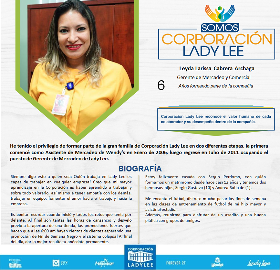 ¡Somos Corporación Lady Lee! - Corporación Lady Lee